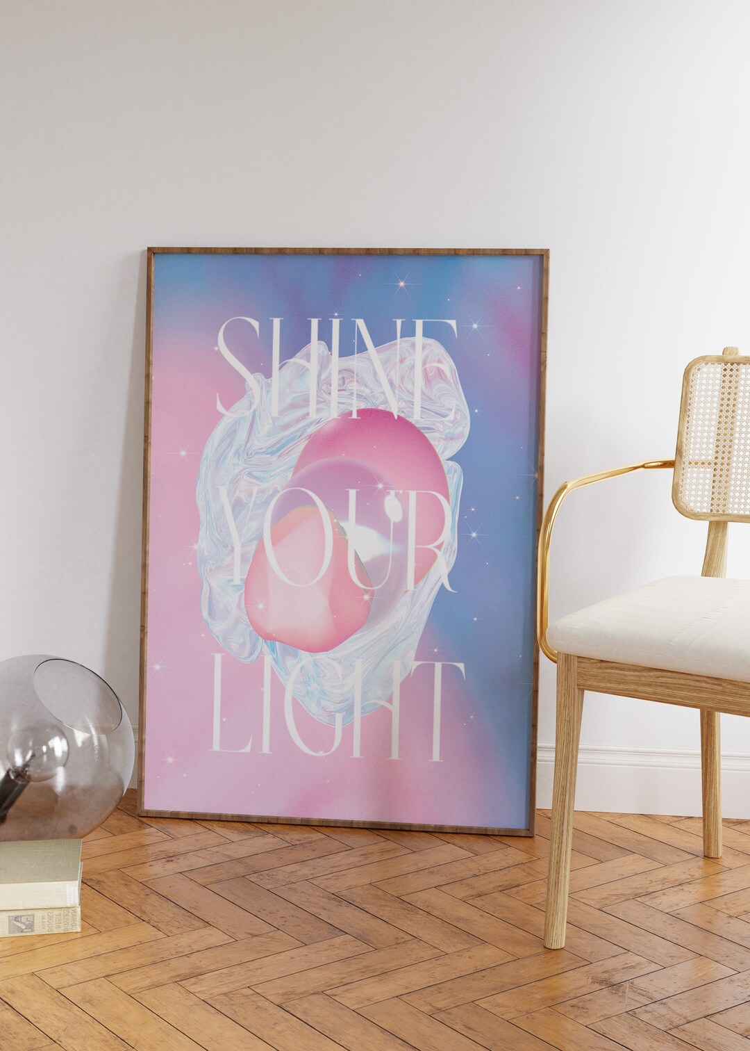 Spirituelle Affirmation Kunstdruck, Wandkunst mit Farbverlauf, Trendige ...