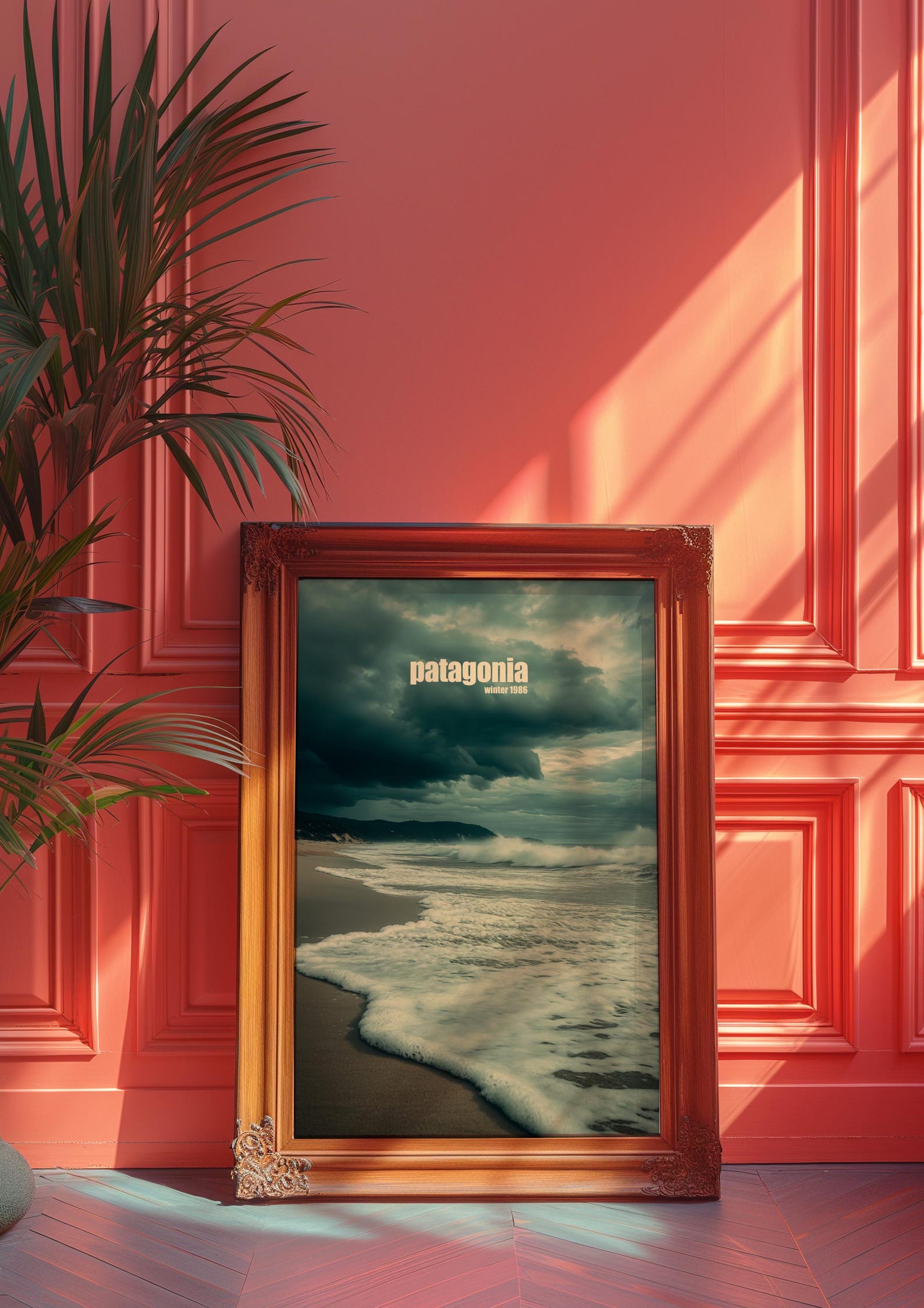 Patagonia Ocean Waves Vintage Poster: 1986 Storm Print (digital ...