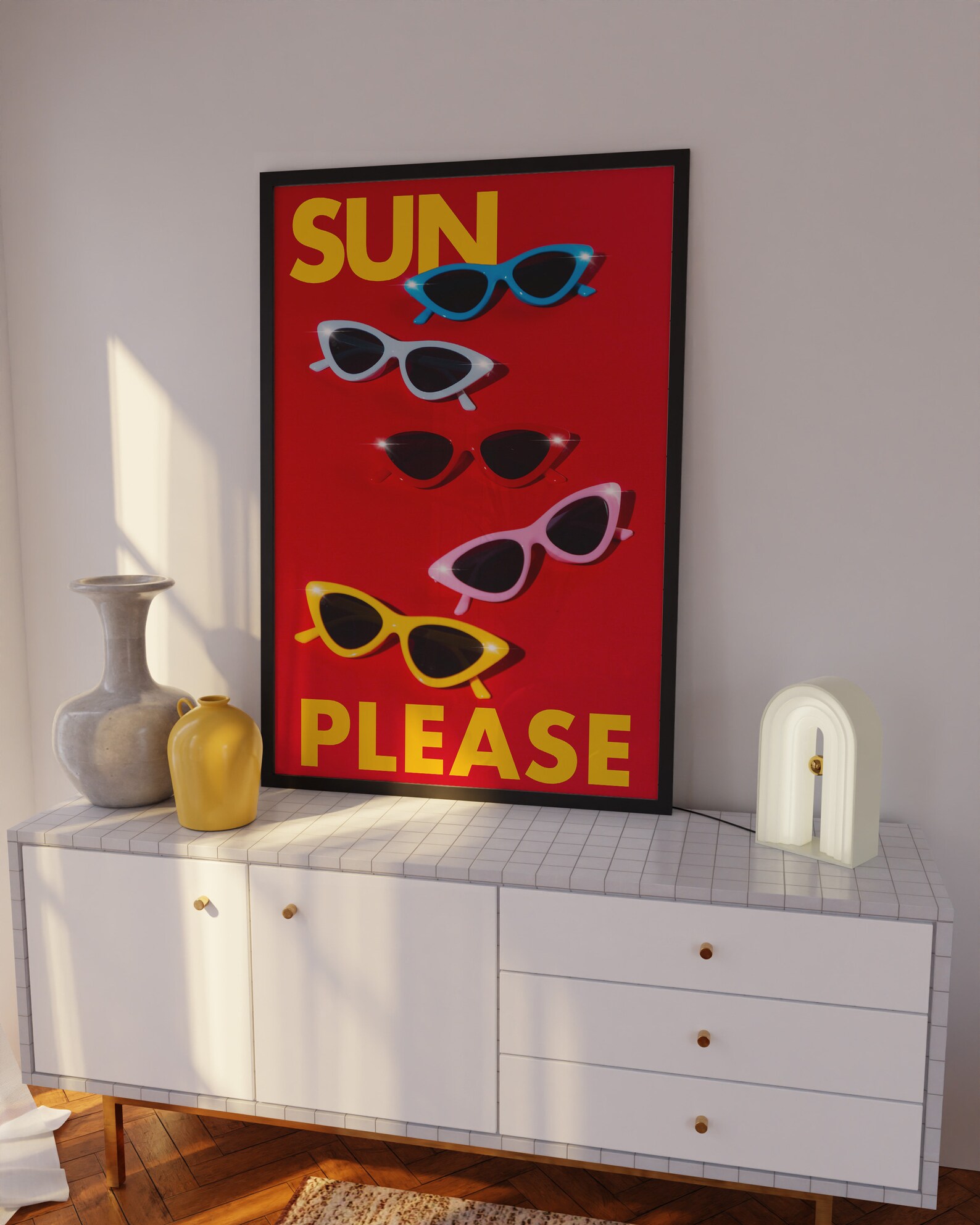 Affirmation Poster, 70s Poster, Red Wall Art, Trendy Wall Art, Hippie ...