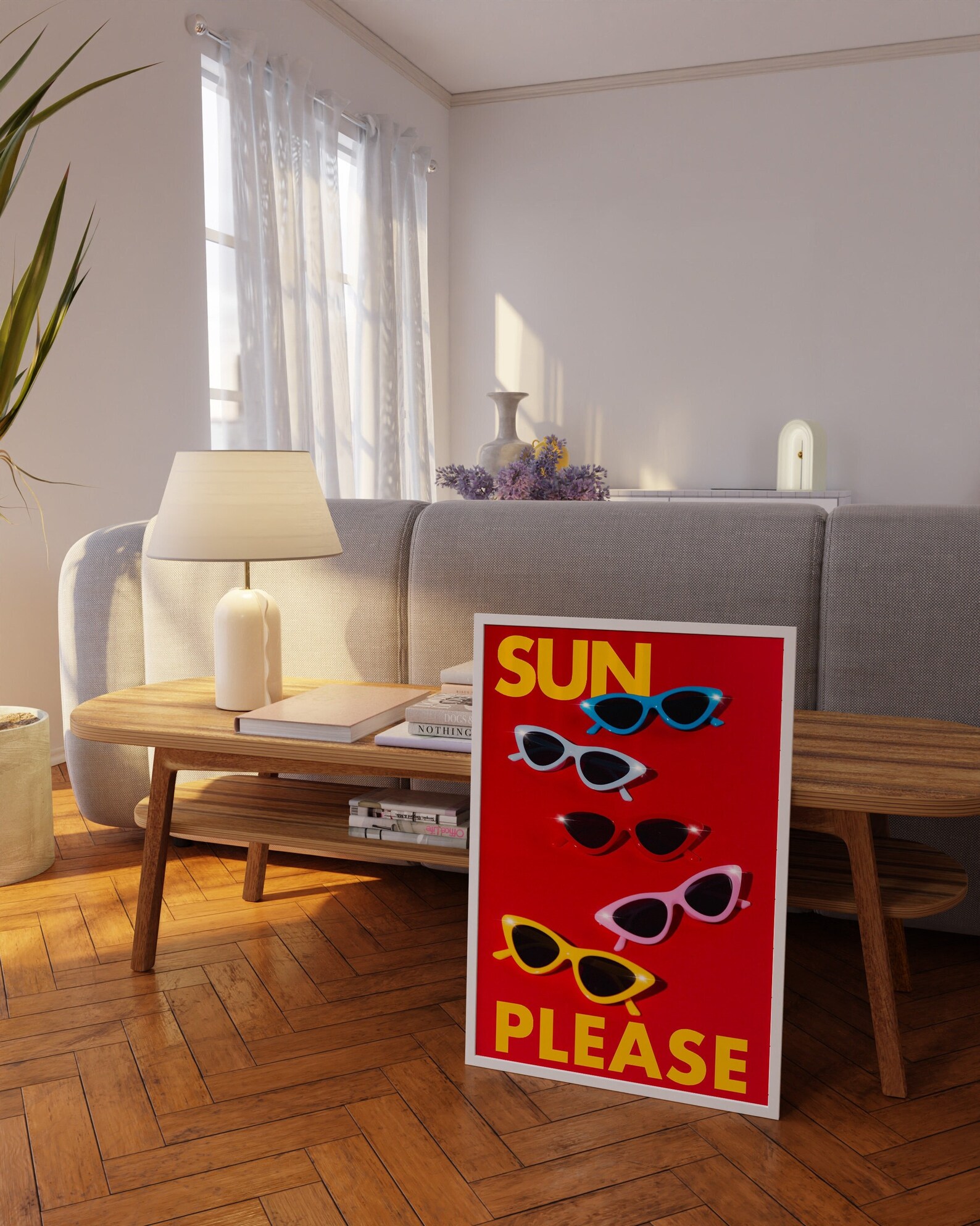 Affirmation Poster, 70s Poster, Red Wall Art, Trendy Wall Art, Hippie ...