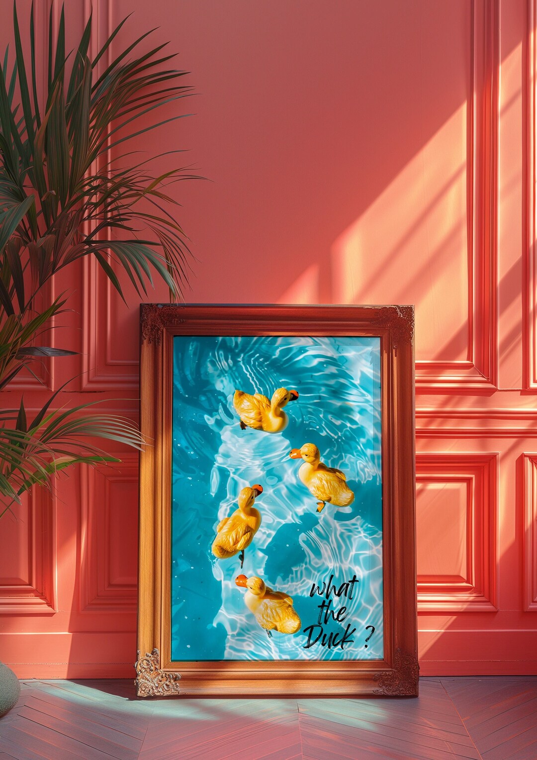 Retro Duck Print: 70s Psychedelic Wall Art (digital Download) - Etsy
