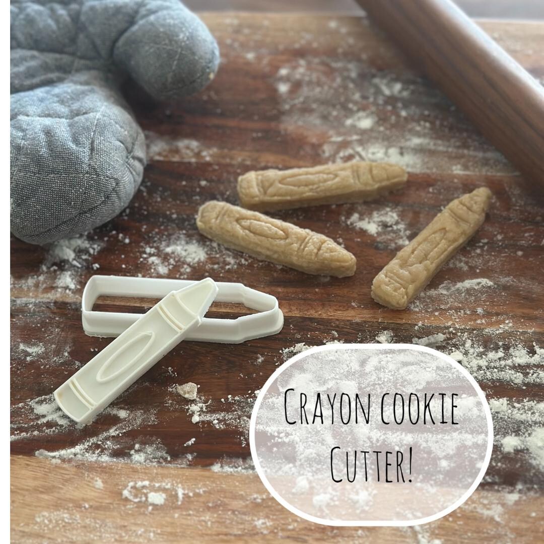 Crayon Cookie Cutter – Teacher Gift Cookie Cutter – Back to School ...