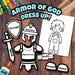 Armor of God Craft Printable | Christian Kids Bible Activity ...