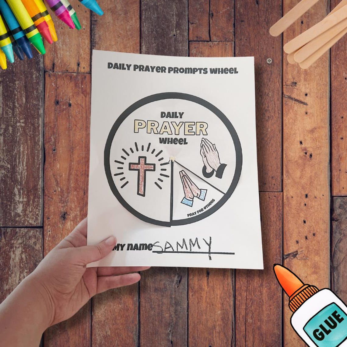 Daily Prayer Prompts Wheel | Christian Kids Prayer Craft | Bible ...