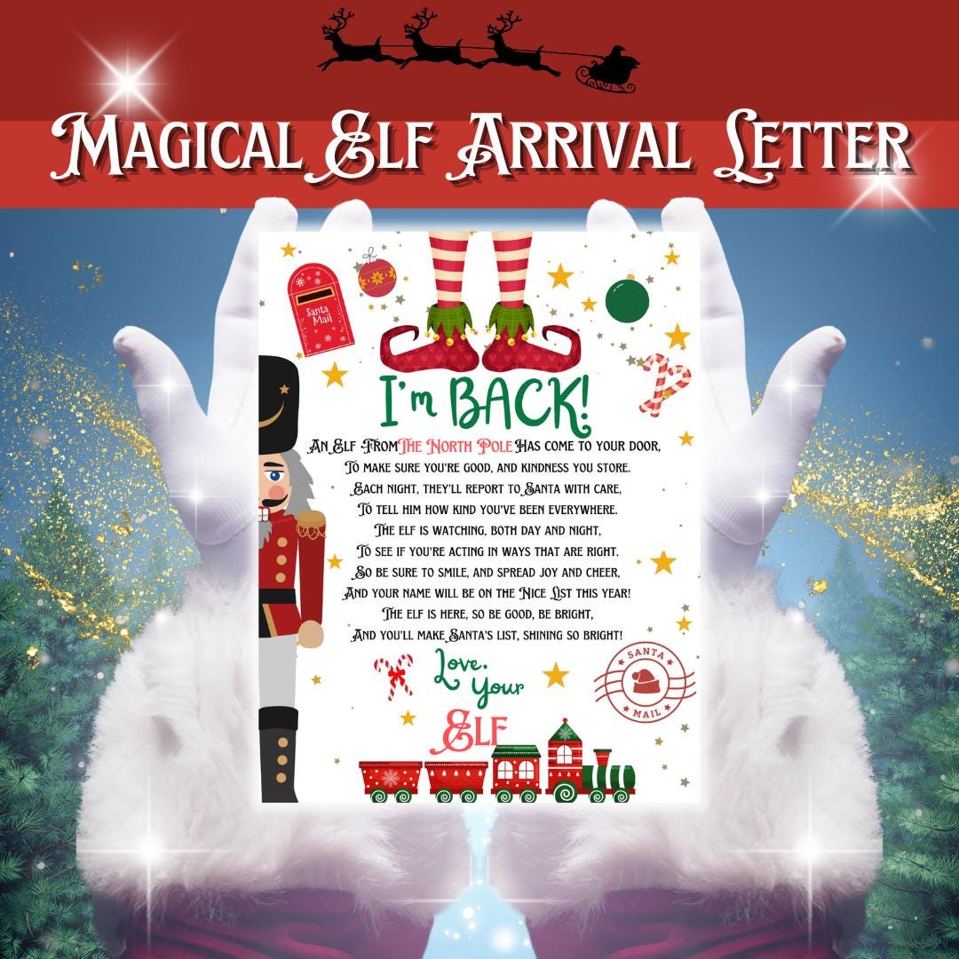Editable Elf Letter | I'm Back Elf Letter | Elf Letter | Digital ...