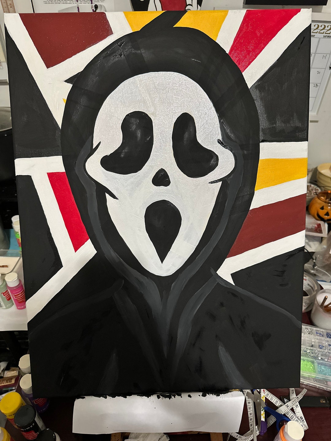 Scream Acrylic Painting - Etsy