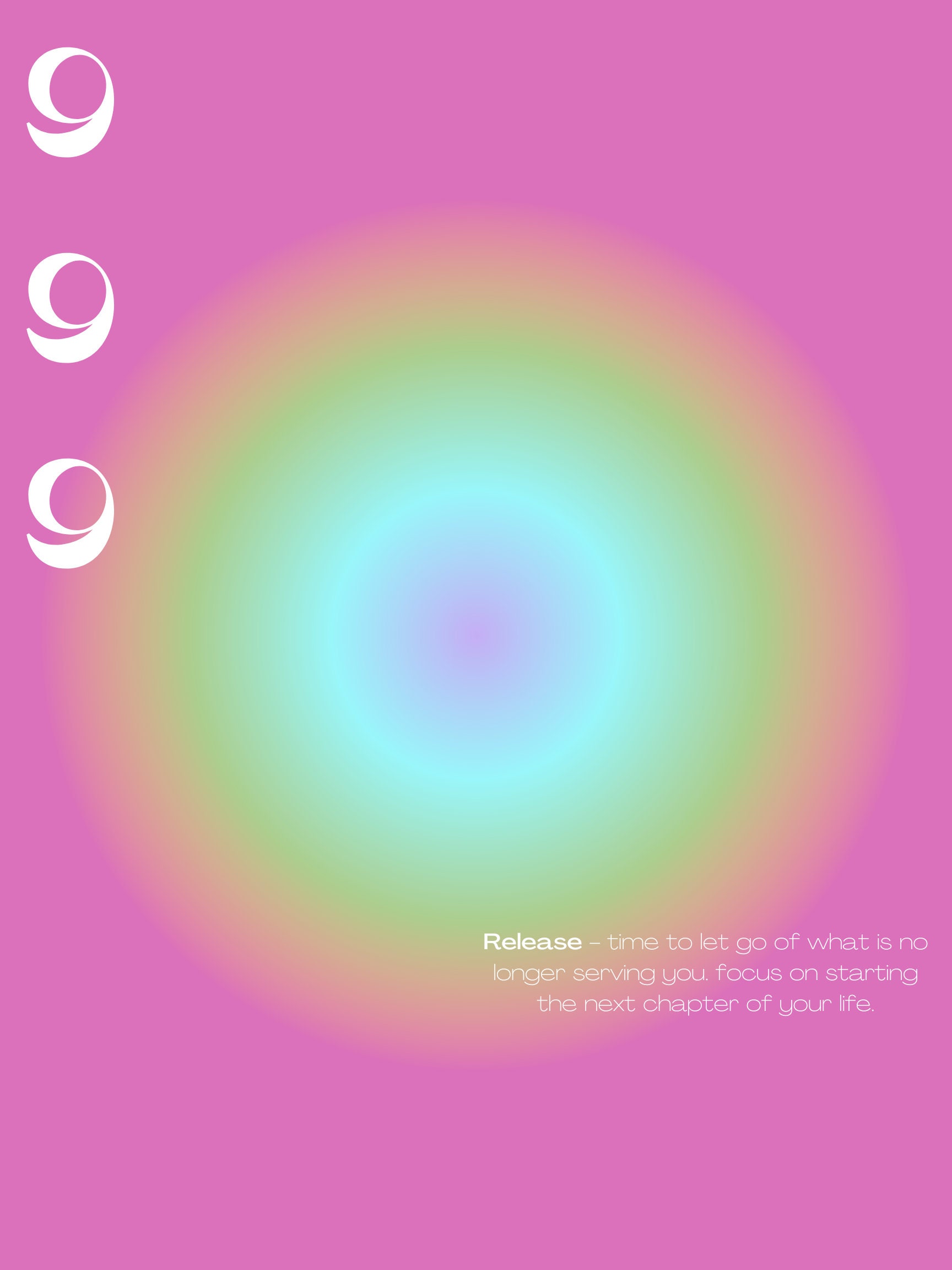 Angel Number Gradient Poster SET - Etsy