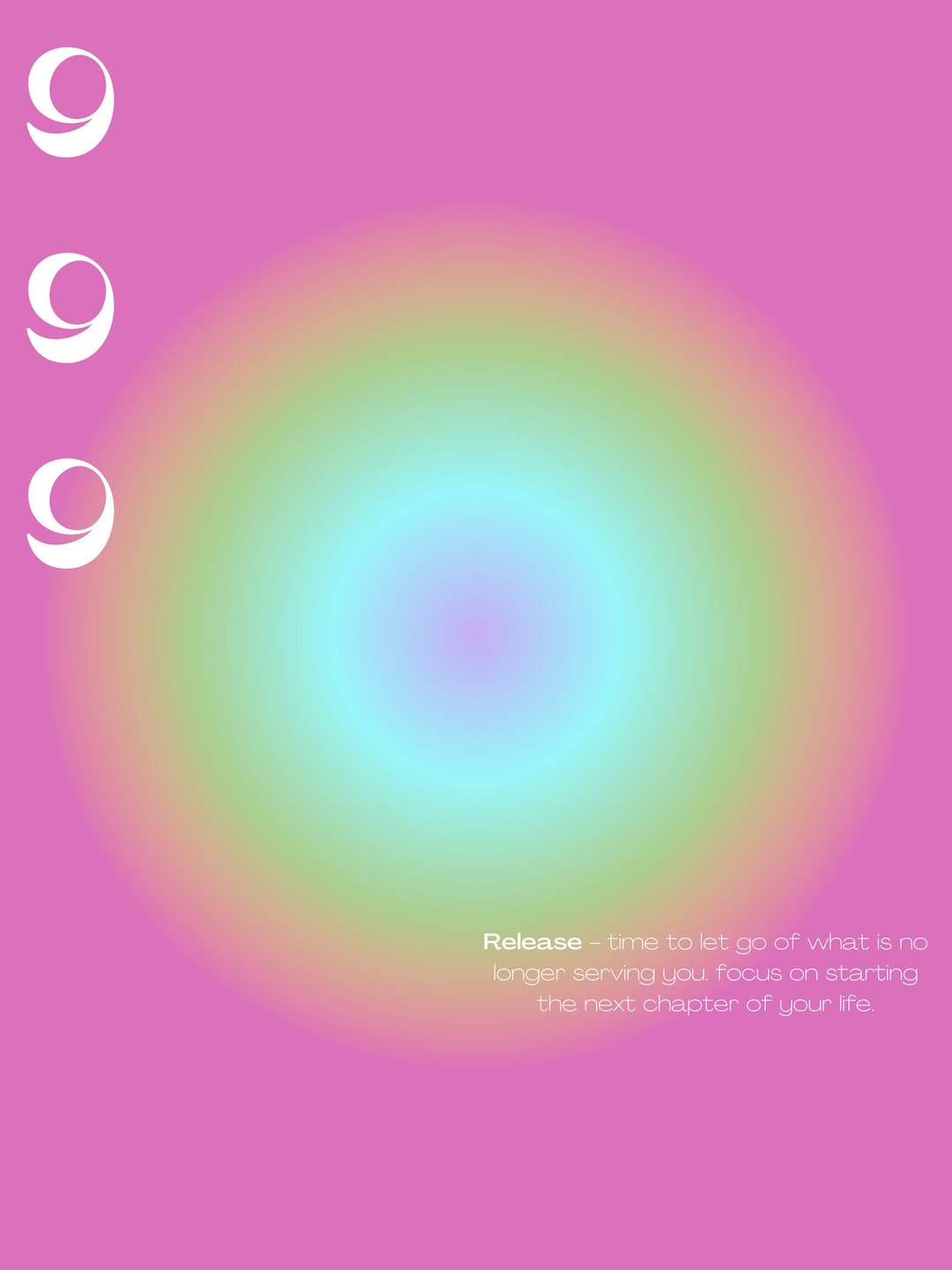 ANGEL NUMBER 999 - Gradient Digital Print Poster - Etsy