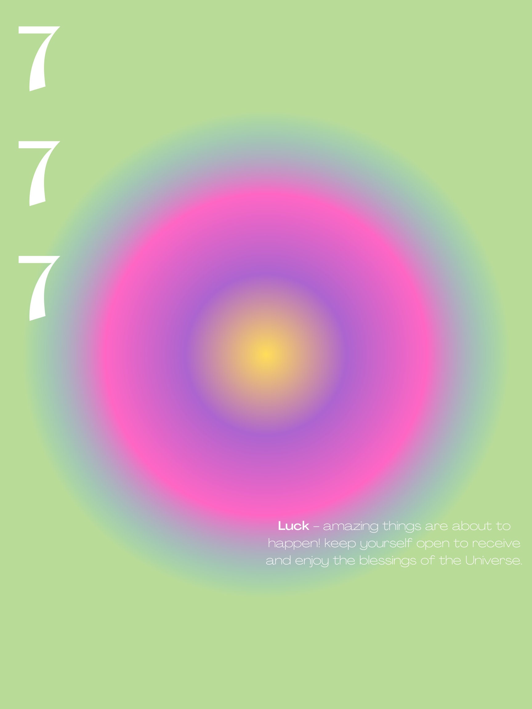 Angel Number Gradient Poster SET - Etsy