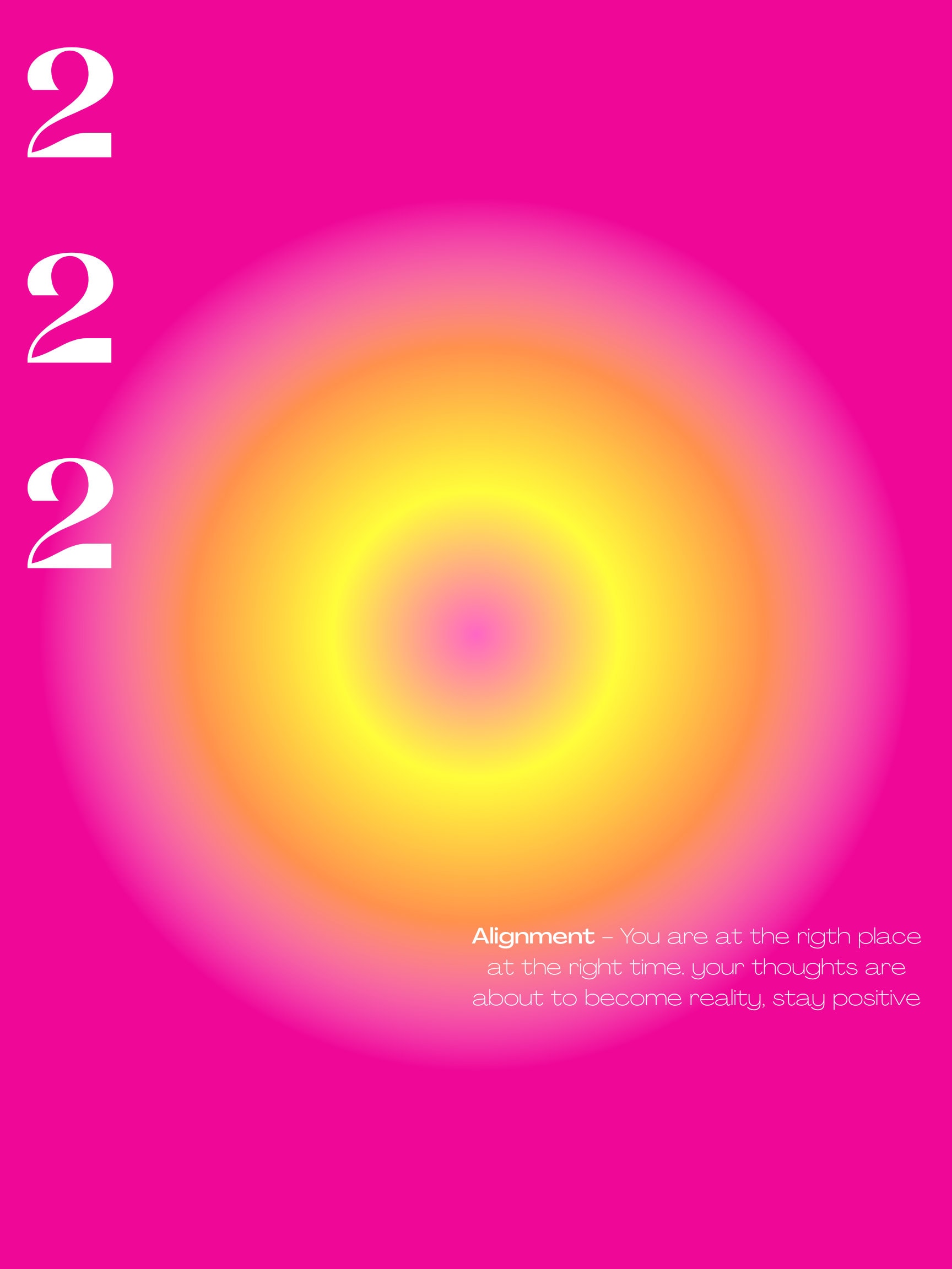 Angel Number Gradient Poster SET - Etsy