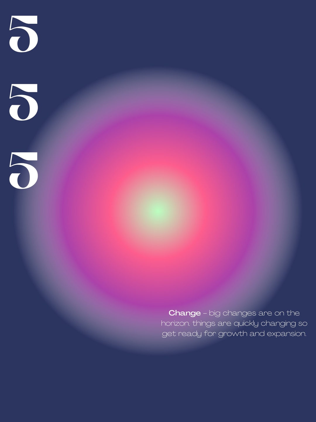 ANGEL NUMBER 555 - Gradient Digital Print Poster - Etsy