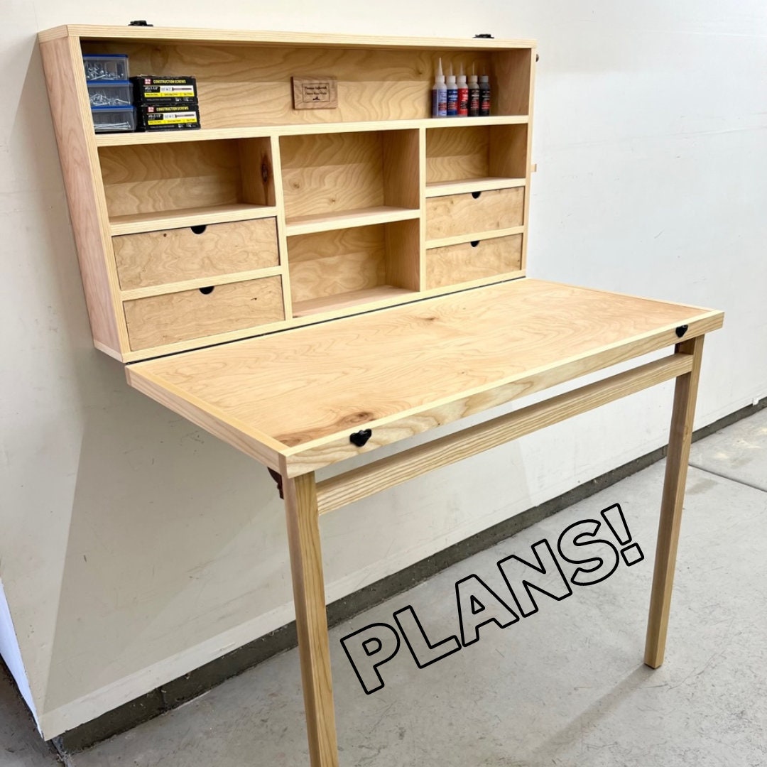 Foldable Work Station Plans - Written and Video - Etsy