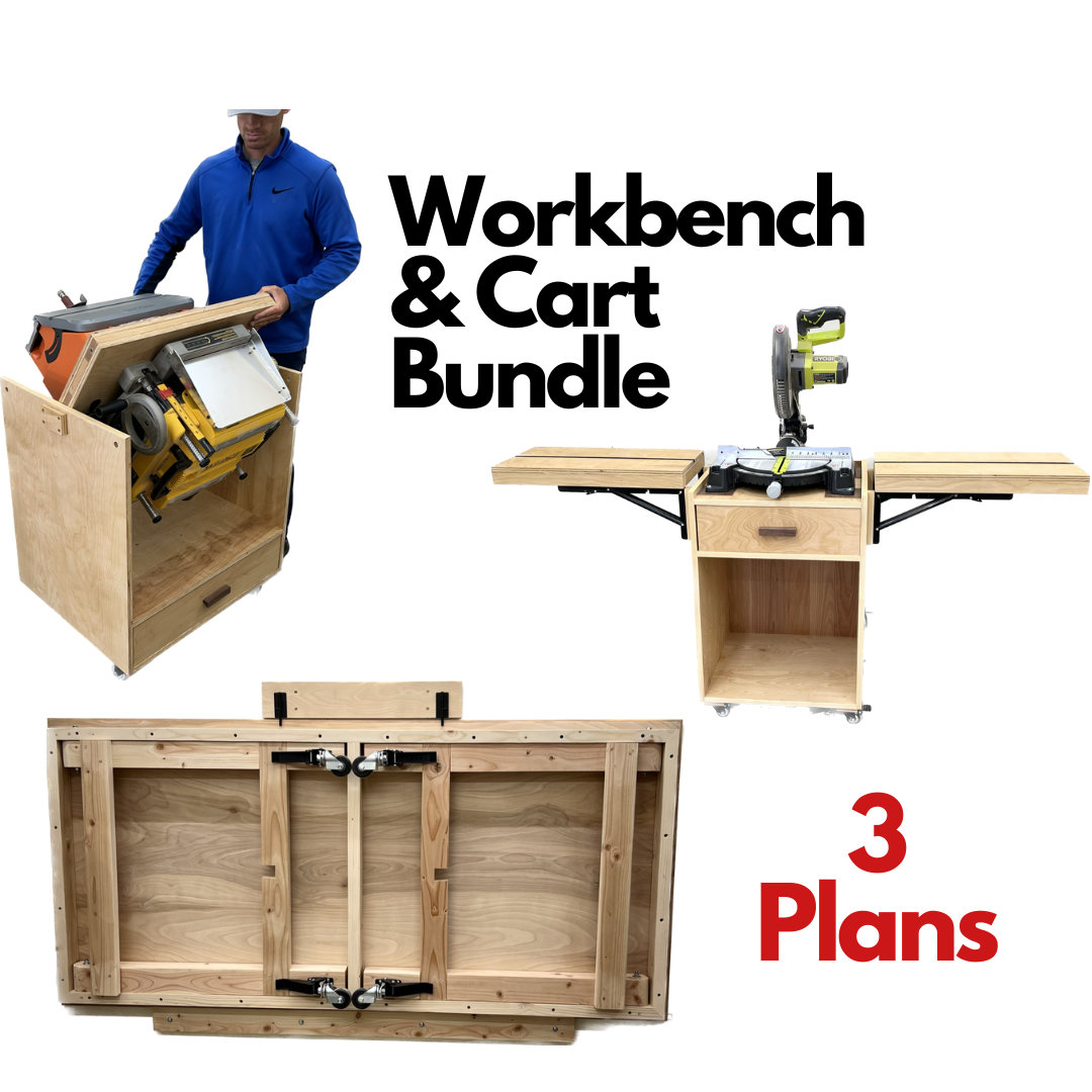Folding Workbench & Cart Plan Bundle Written AND Video - Etsy