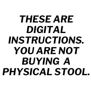 Wooden Swivel Stool PLANS - Written and Video - Etsy