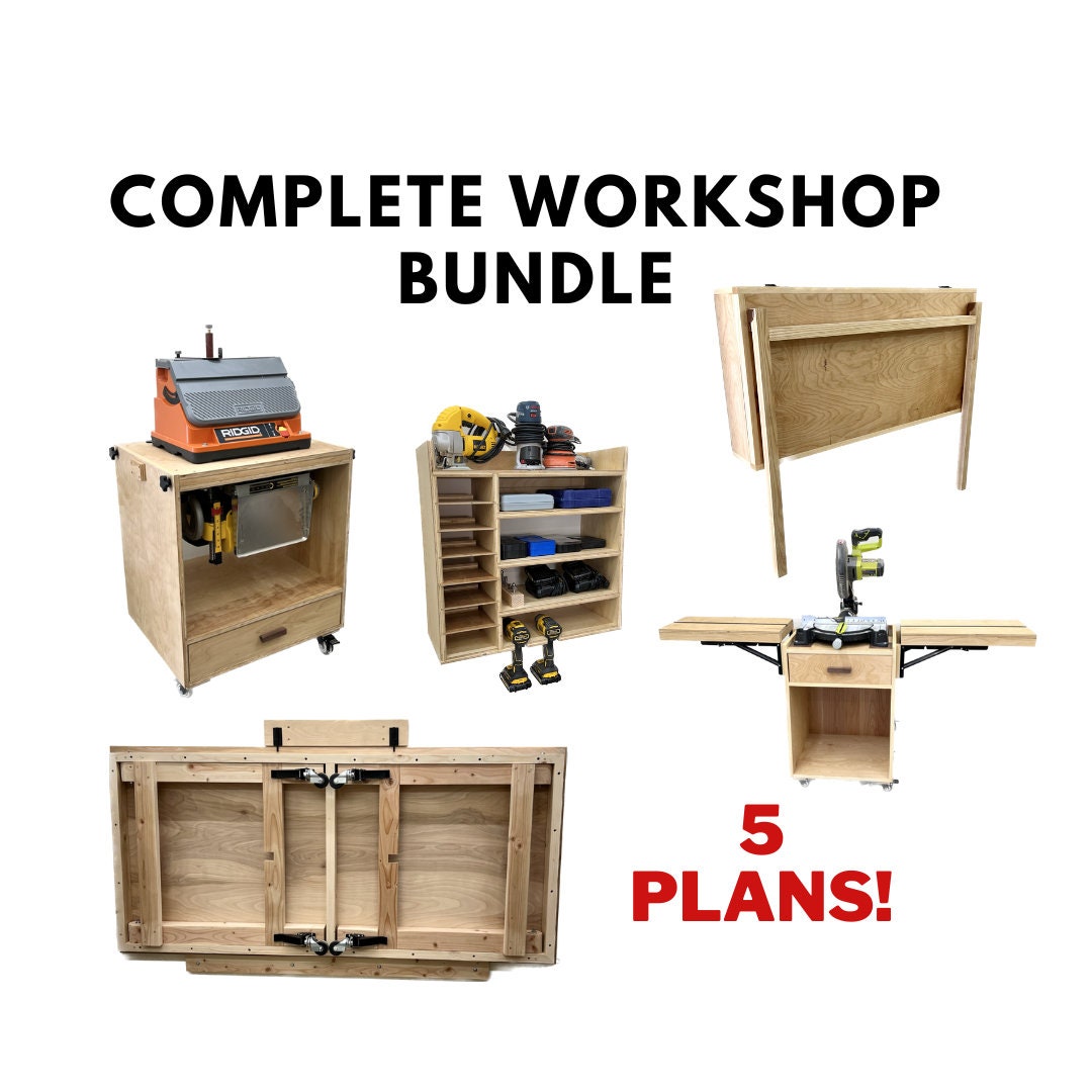 Complete Workshop Plans Bundle 5 Written & Video Plans - Etsy