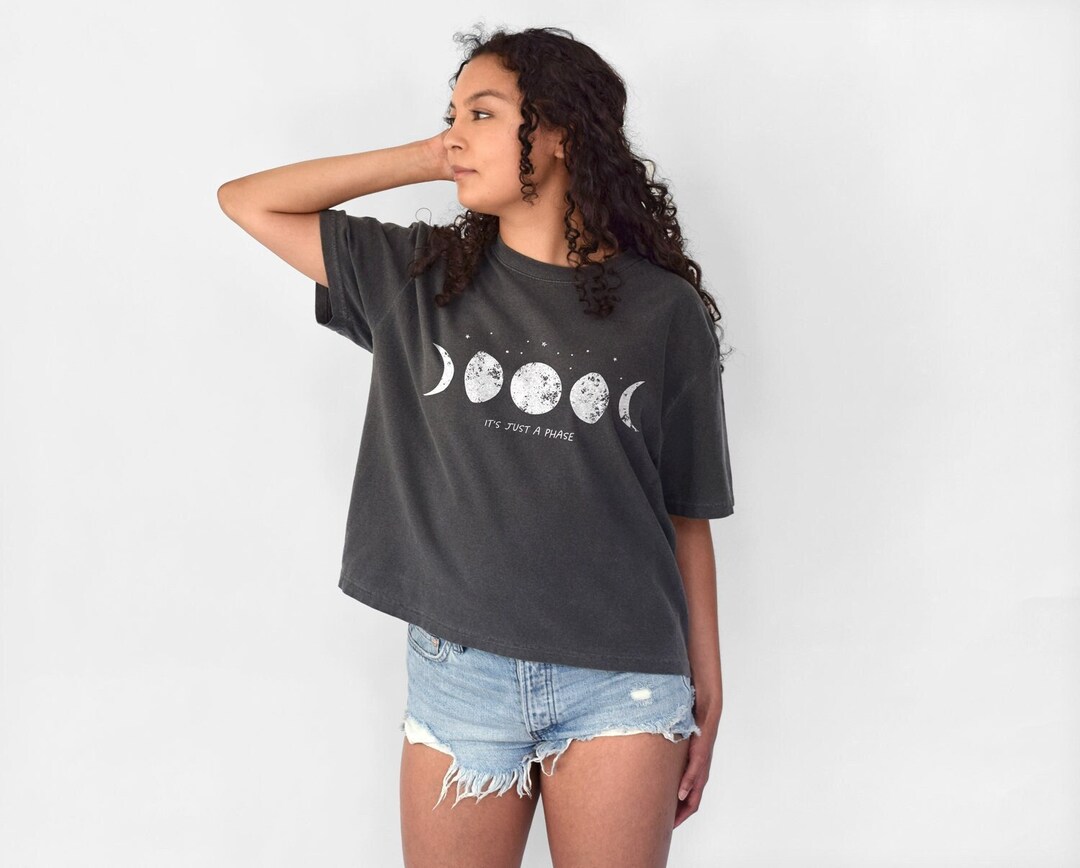 Moon Shirt Moon Phases Tshirt La Luna Shirt Space Shirt Oversized (see ...