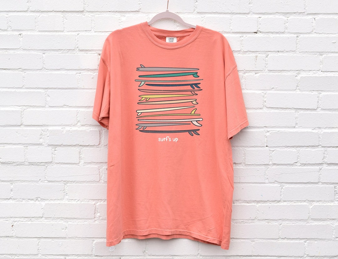 Surfing Tshirt Surf's up Beach Summer Shirt Ocean Comfort Colors Women ...