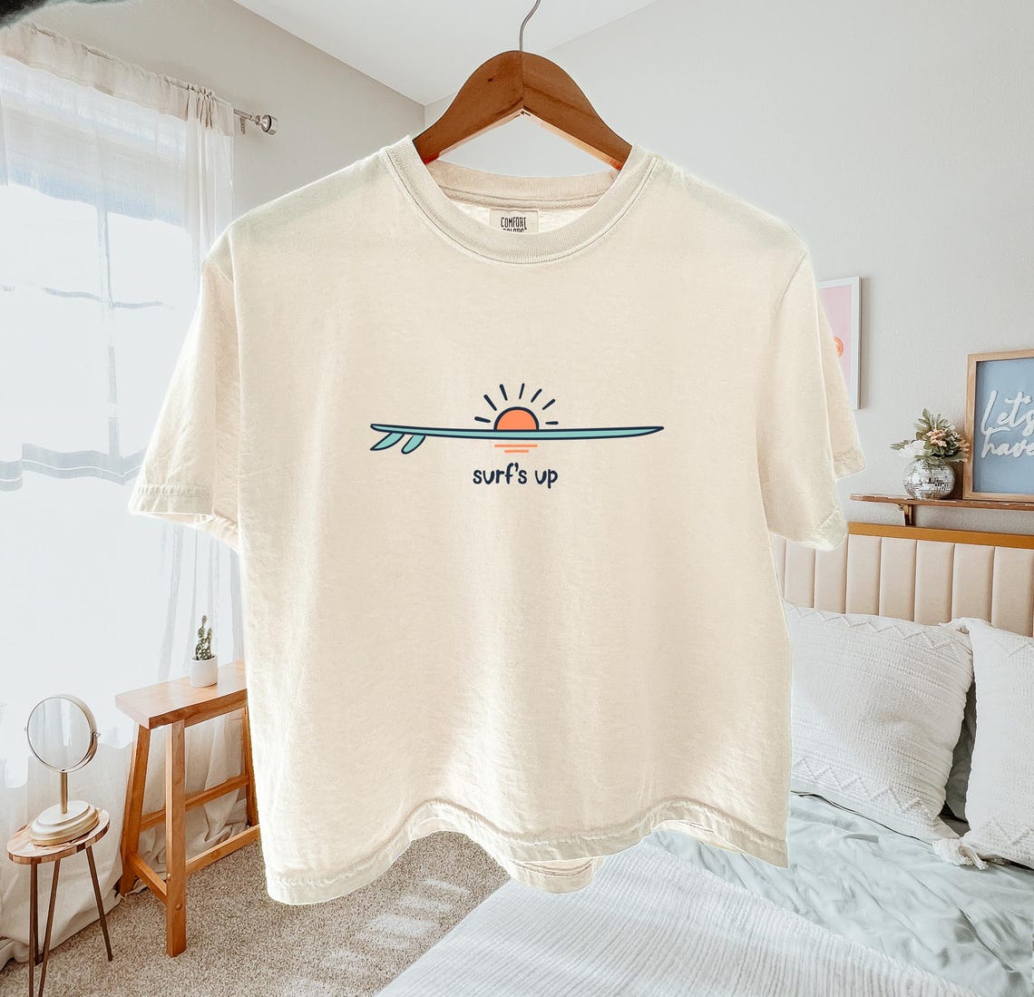 Sun Surfing Cropped Tshirt Ocean Beach T-shirt Summer Shirt ...