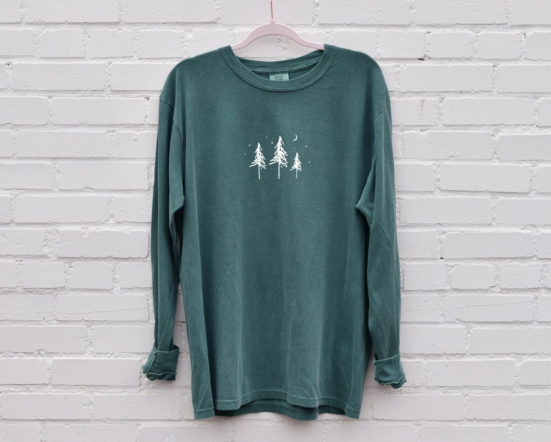 Pine Tree Shirt Hiking T-shirt Women's T-shirts Adventure T Shirt ...