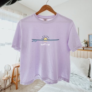 Sun Surfing Cropped Tshirt Ocean Beach T-shirt Summer Shirt ...