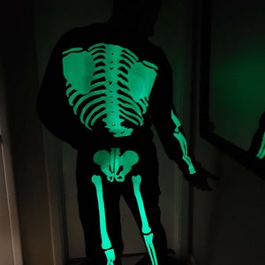 Halloween Skeleton Costume Pants Joggers Sweat Pants Sweatpants Glow in ...