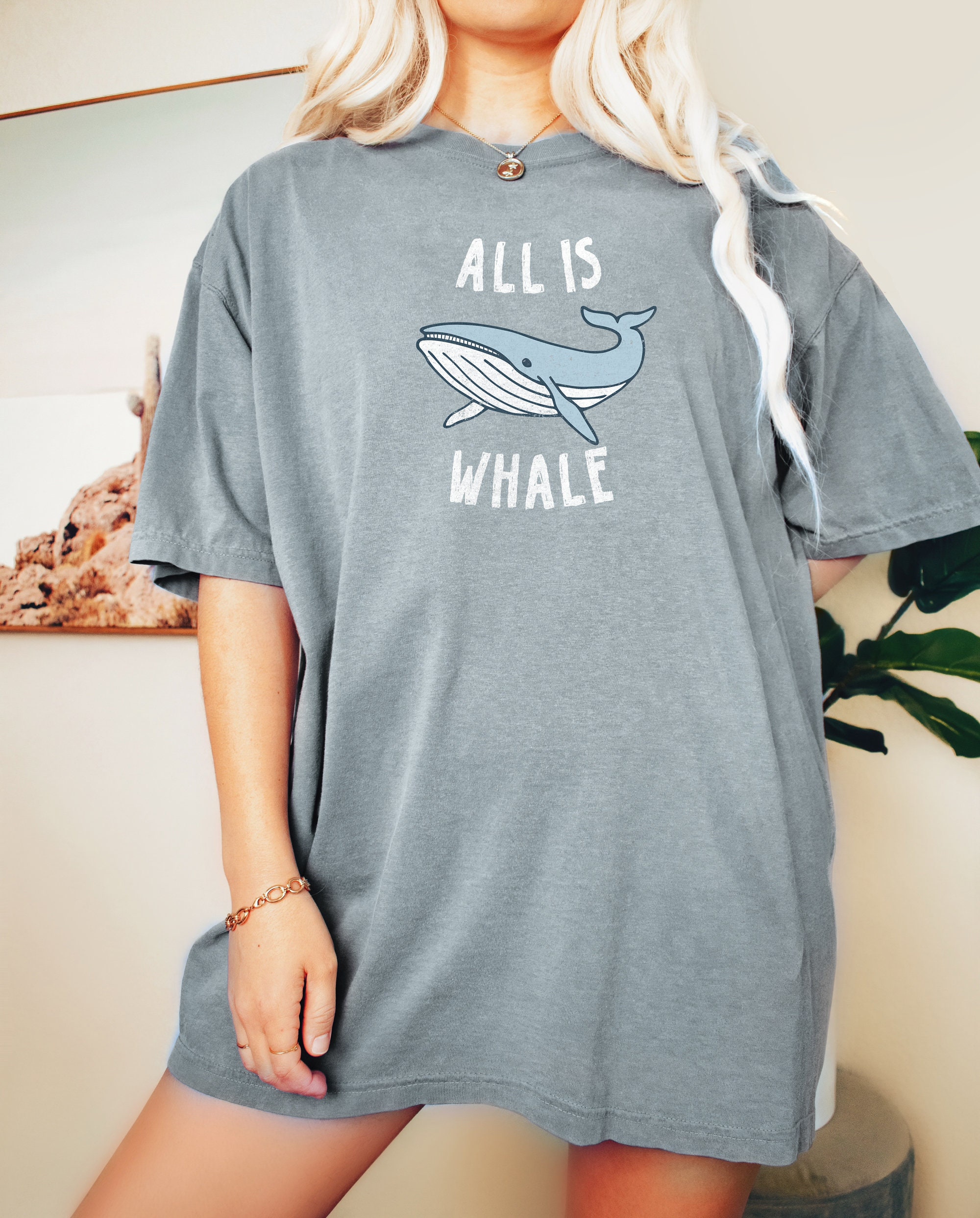 Whale Tshirt Funny Whale Gifts All is Whale T-shirt Ocean Shirt Comfort ...