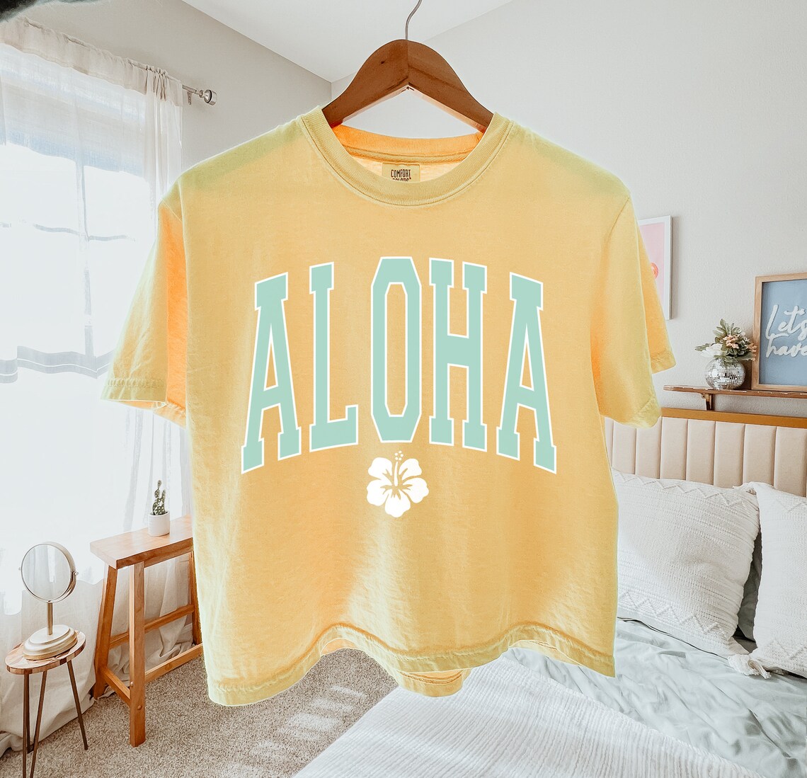 Aloha Hawaii Cropped Boxy Shirt Tee Comfort Colors Women's Tshirts ...