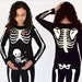 Halloween Skeleton Costume Pants Joggers Sweat Pants Sweatpants Glow in ...