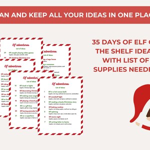 Elf Activity Planner, Elf Adventure Ideas, Elf Activities, Elf Supplies ...