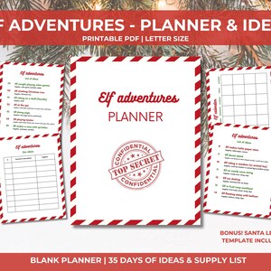 Elf Activity Planner, Elf Adventure Ideas, Elf Activities, Elf Supplies ...