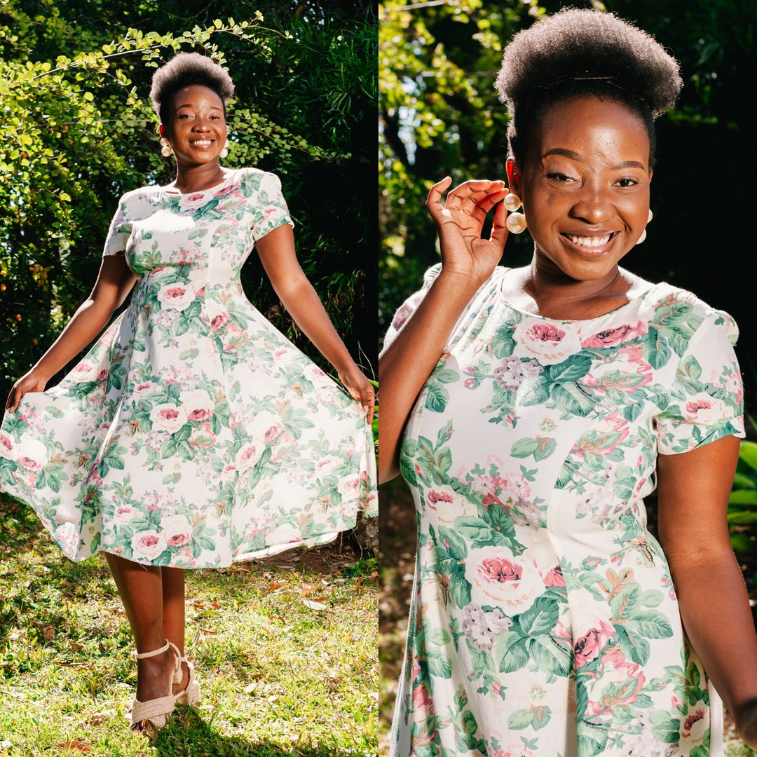 1980s Cottage Core Day Dress. - Etsy