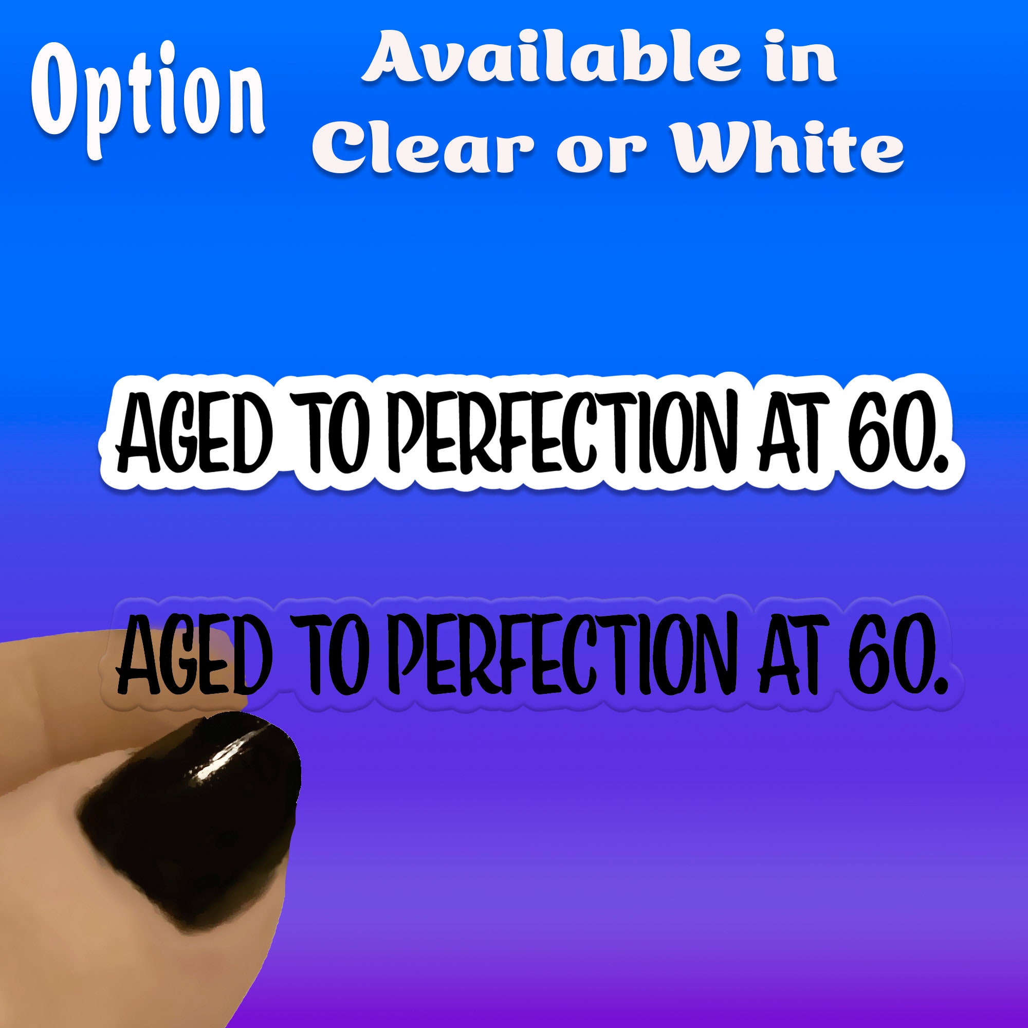 60th Birthday, Humor Stickers, Sticker Sheet, Funny Stickers, Sticker ...