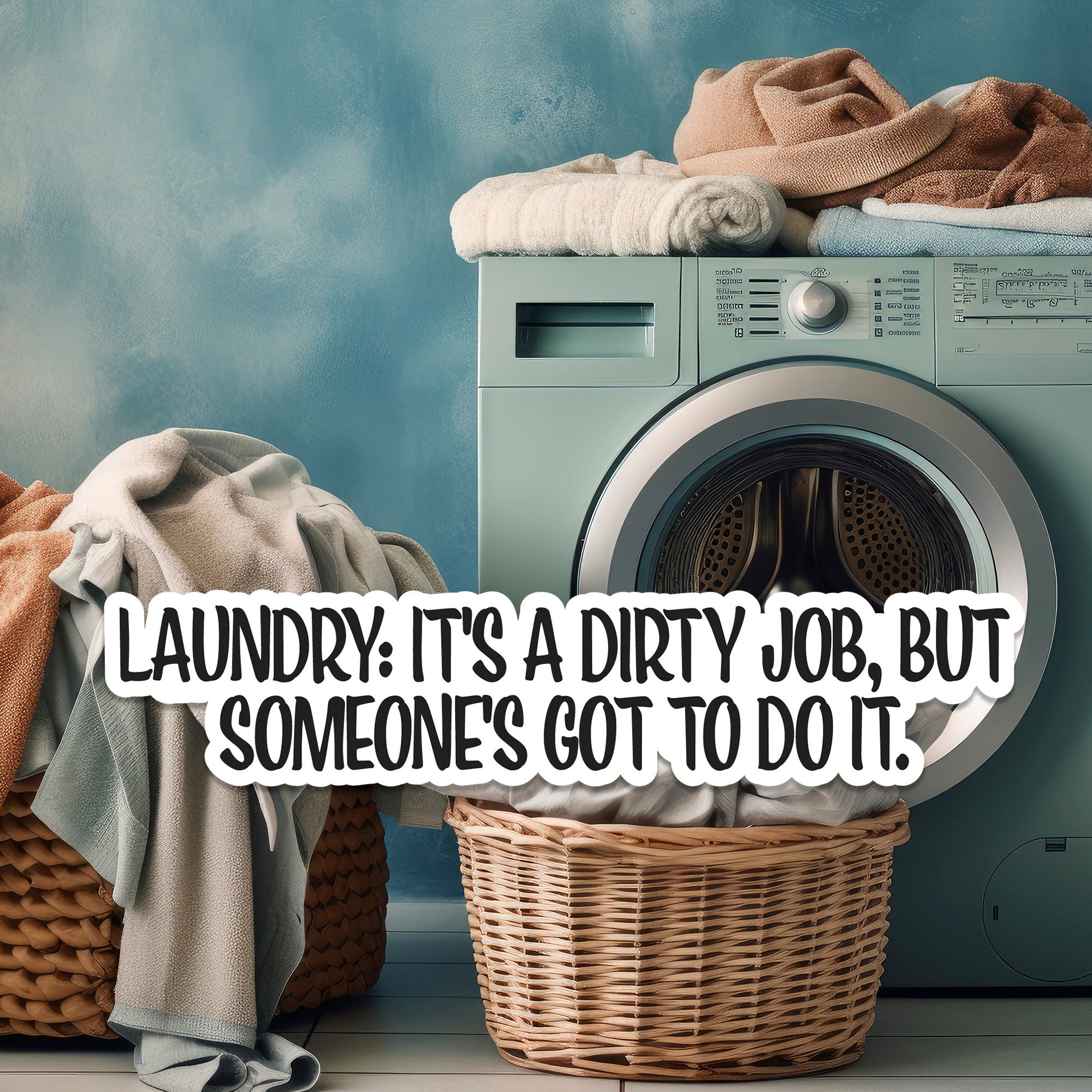 Laundry 50 Sticker Pack Cleaning Stickers Sticker Sheet Text Stickers ...