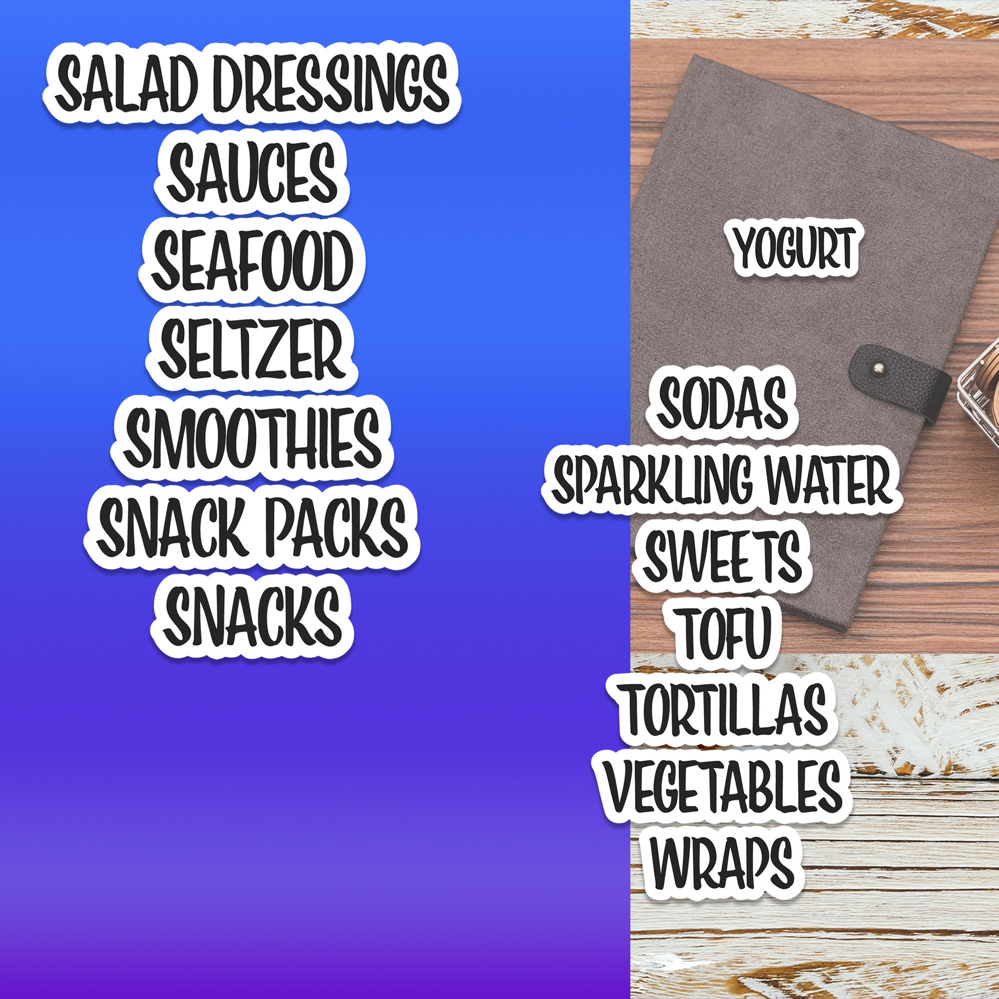 Fridge 50 Sticker Pack Cleaning Stickers Sticker Sheet Text Stickers ...