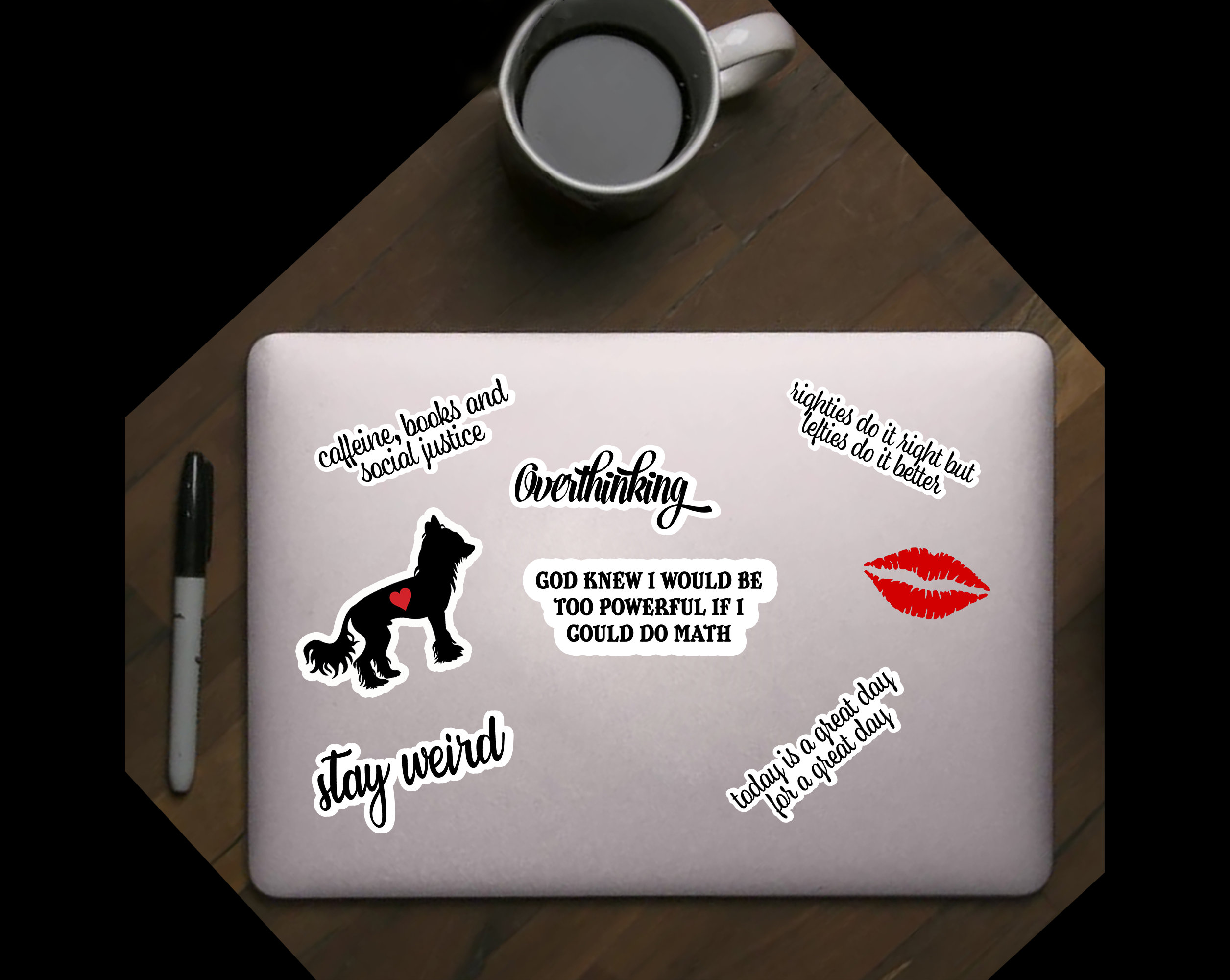 God Knew I Would Be Too Powerful If I Could Do Math Sticker, Funny ...