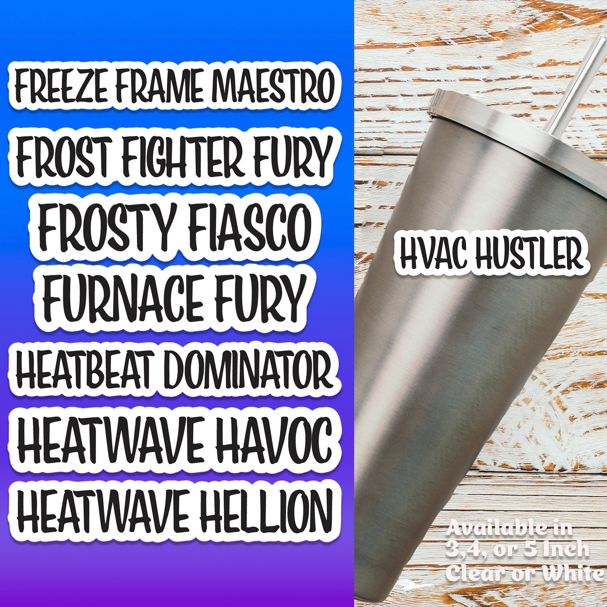 Hvac 50 Sticker Pack Text Stickers Txt Stickers Sticker Sheet Suitcase ...