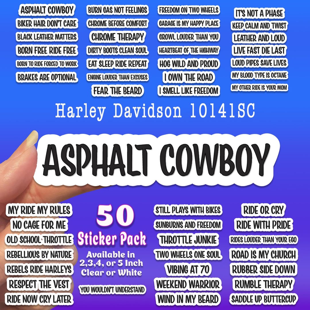 For Harley | Biker Sticker | Motorcycle Quotes | Chopper Rider | Born ...