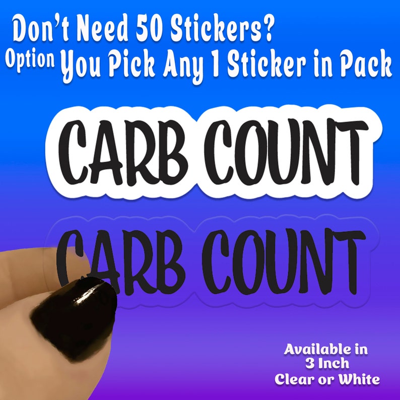 Diet Tracking Organizing Labels 50 Sticker Pack Vision Board Sticker ...