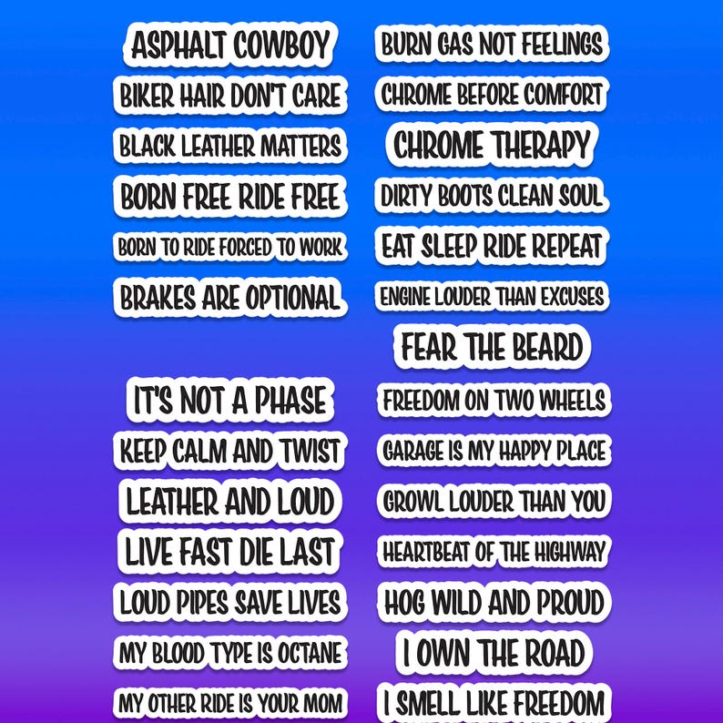 For Harley | Biker Sticker | Motorcycle Quotes | Chopper Rider | Born ...