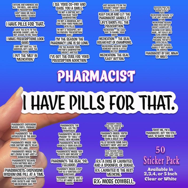 Pharmacy Stickers - Etsy