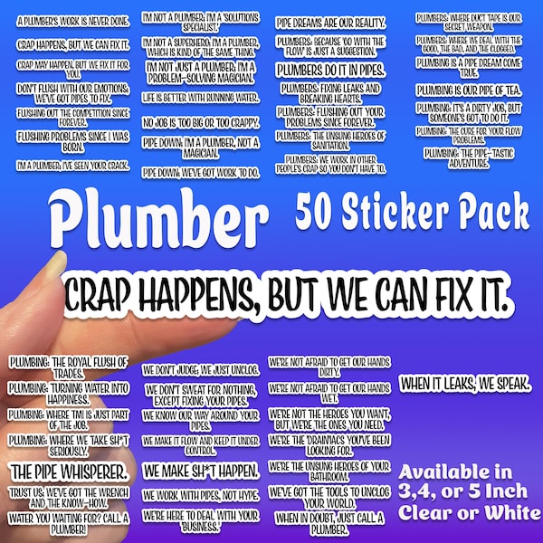 Plumber Car Decal - Etsy