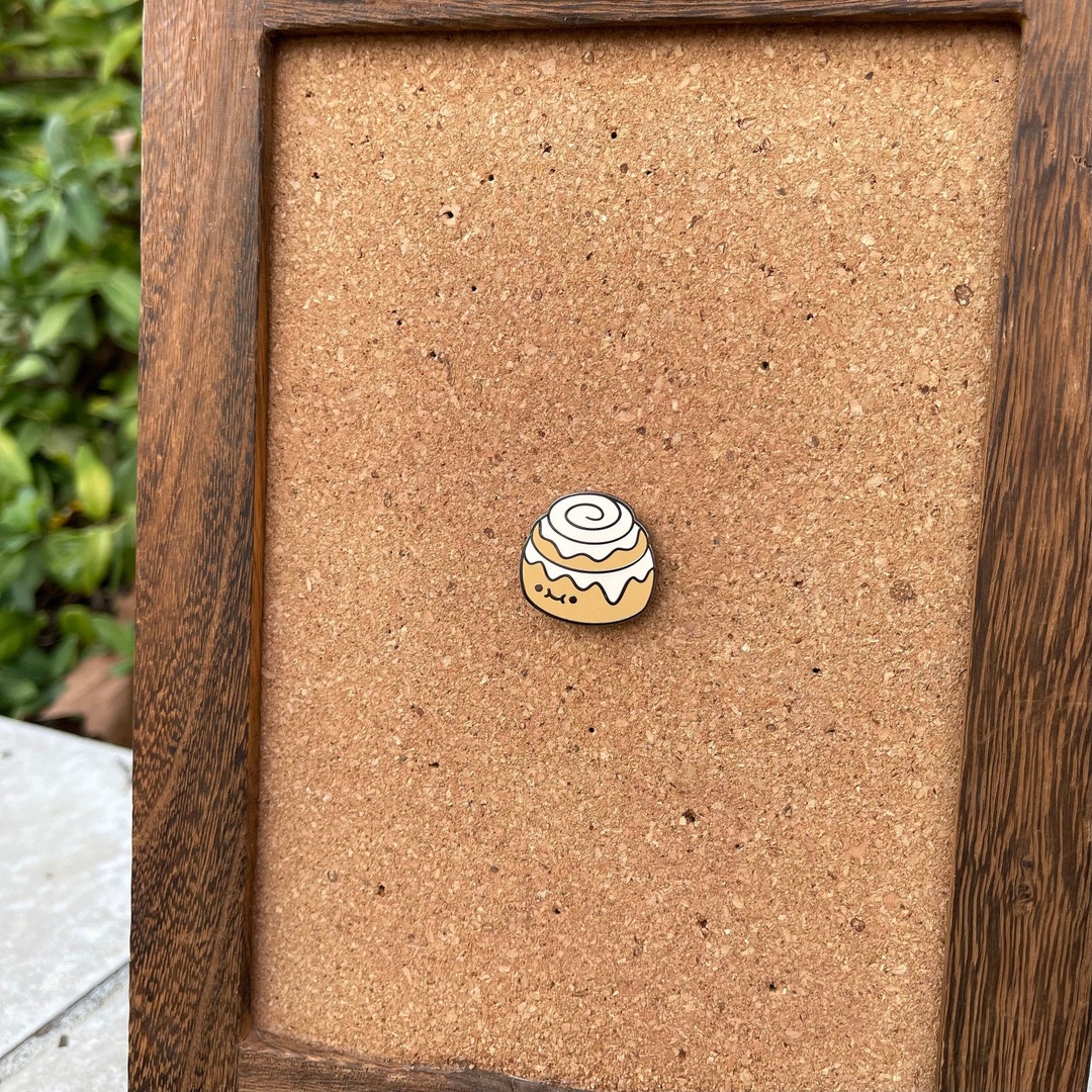 Cute Cinnamon Roll Hard Enamel Pin - Etsy