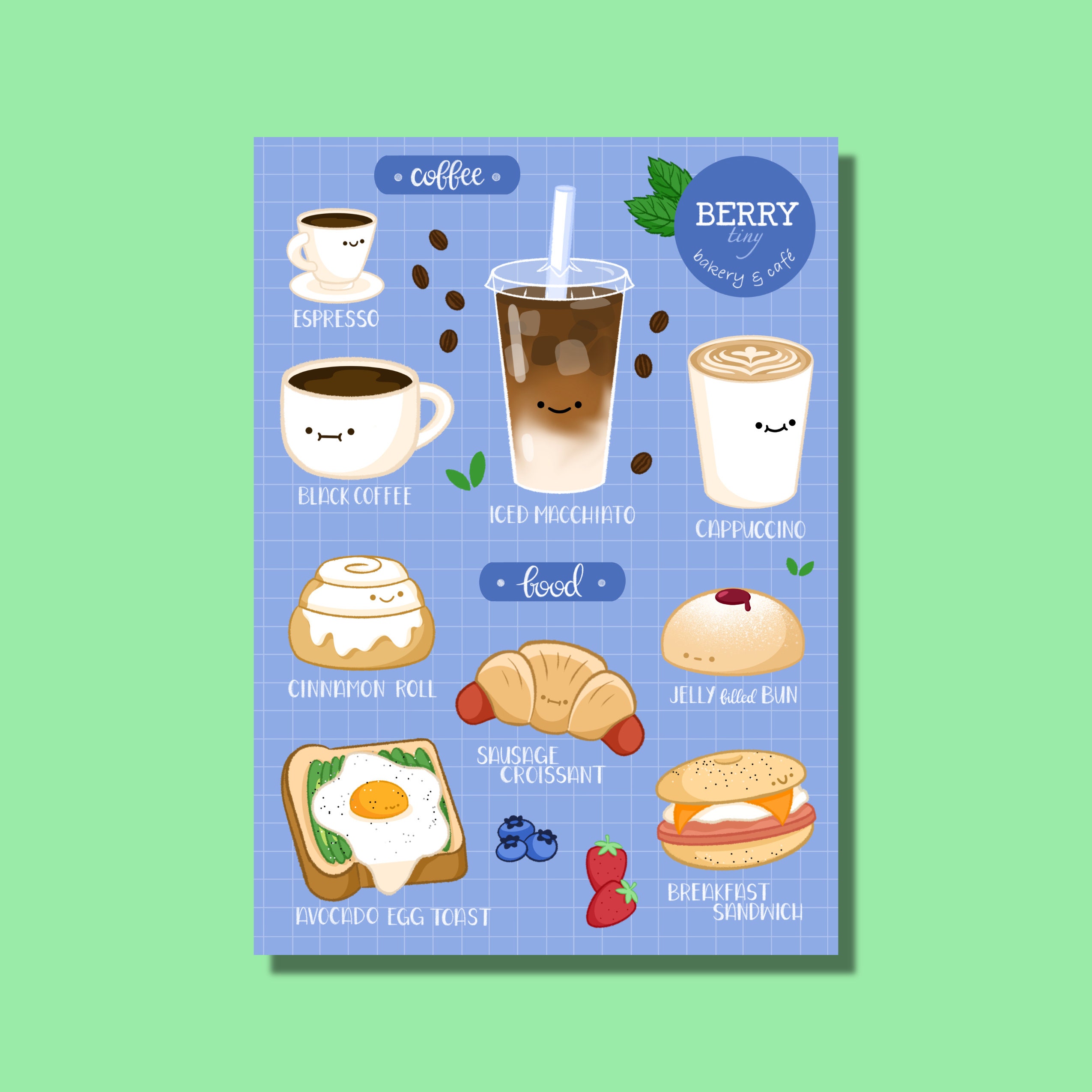 Cute Cafe Menu Items