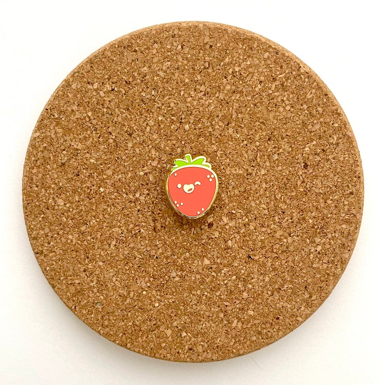 Fruit Enamel Pins Blueberry Strawberry Peach Banana - Etsy