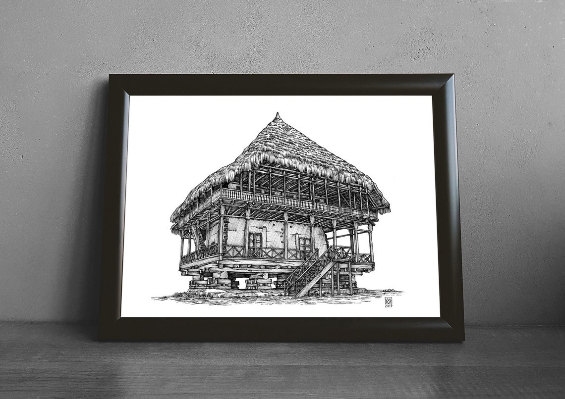 Printable Pen and Ink Drawing Architecture Illustration - Etsy
