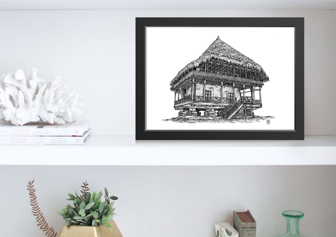 Printable Pen and Ink Drawing Architecture Illustration - Etsy