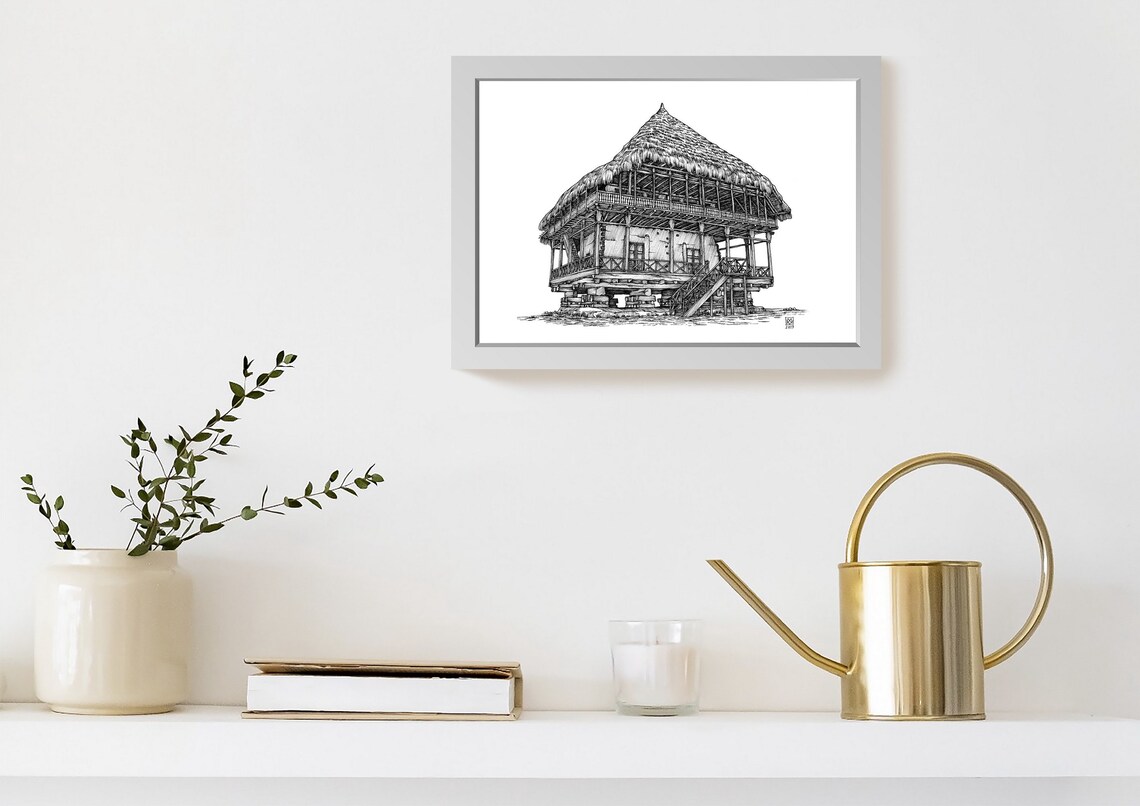 Printable Pen and Ink Drawing Architecture Illustration - Etsy