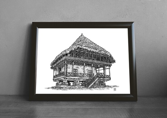 Printable Pen and Ink Drawing Architecture Illustration | Etsy