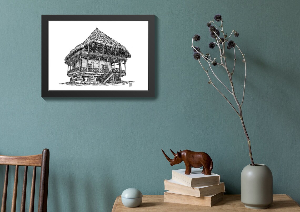 Printable Pen and Ink Drawing Architecture Illustration - Etsy