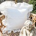 Pure White 18 X 18 Outdoor Ruffle Throw Pillow - Etsy